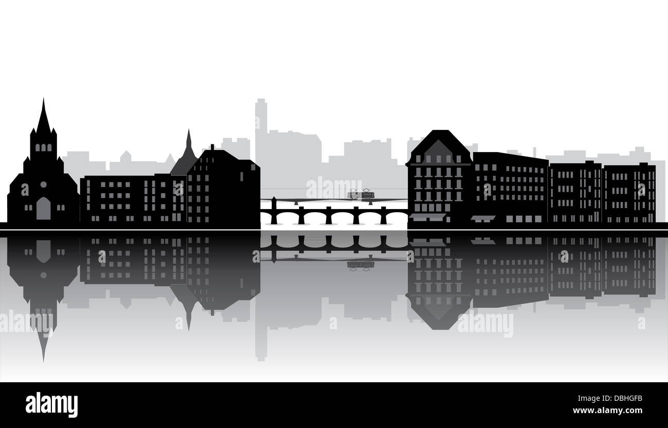 Basel outline hi-res stock photography and images - Alamy