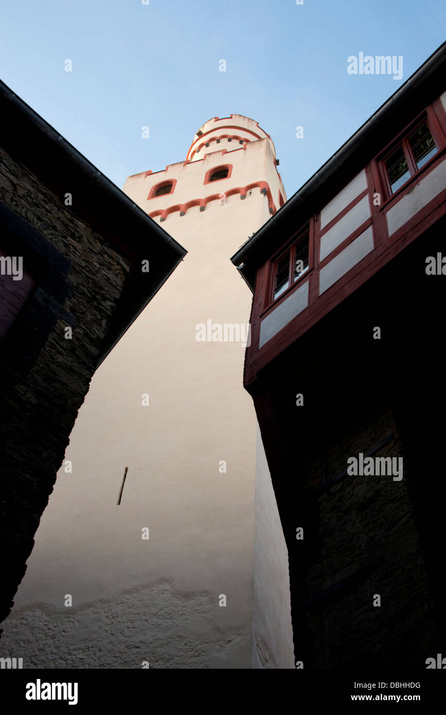 Germany, Rhineland-Palatinate, Braubach, Marksburg Castle. Only ...