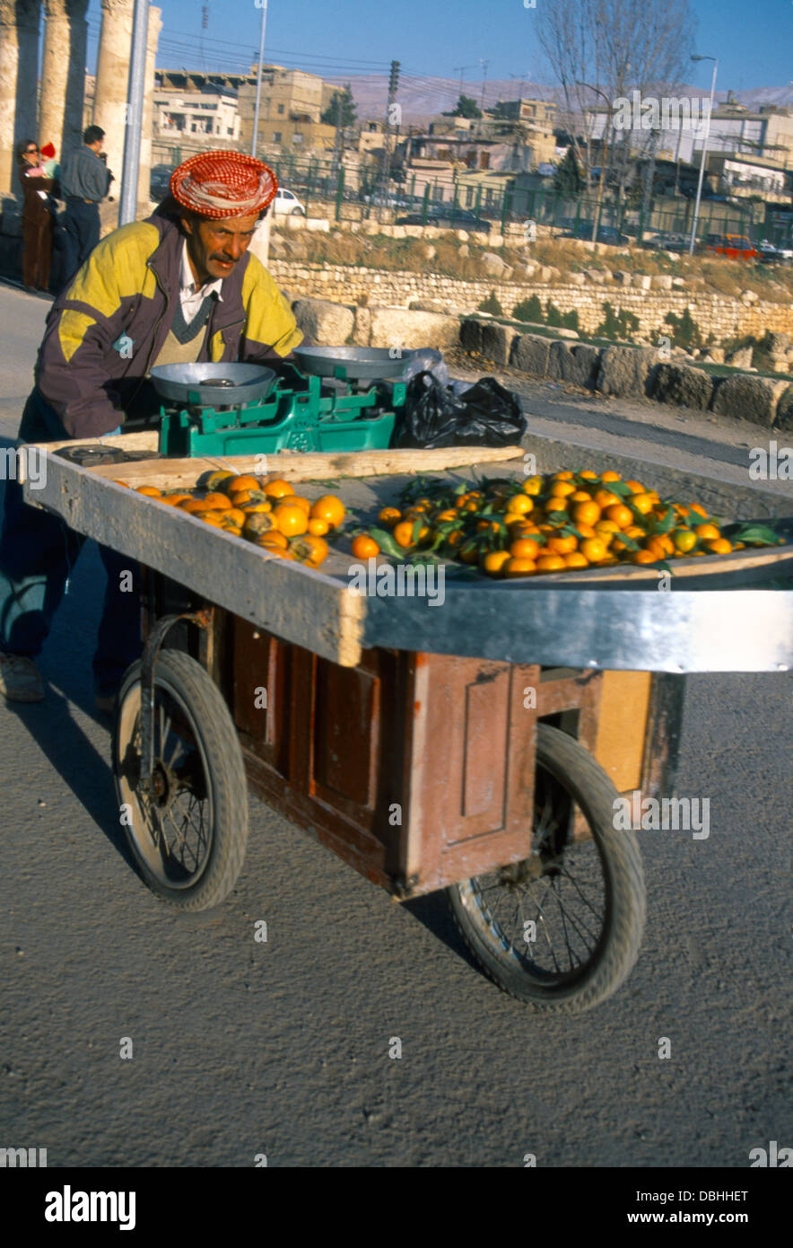 Baalbek Lebanon Orange Seller Stock Photo - Alamy