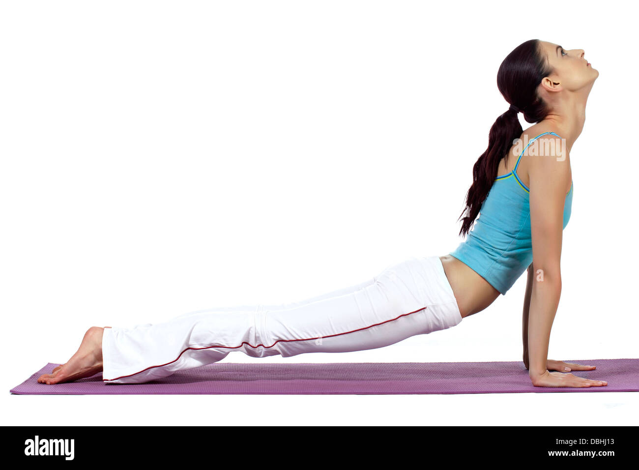 a lady doing fitness exercise Stock Photo - Alamy