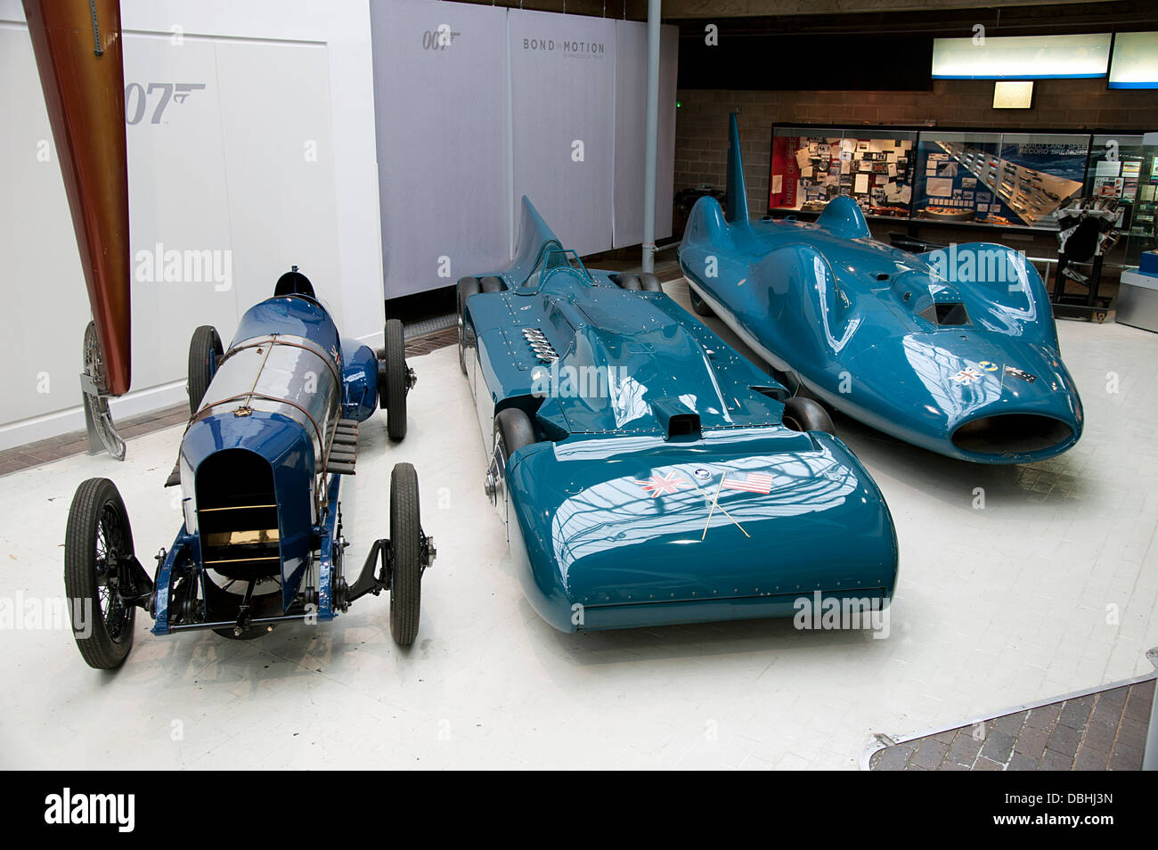 1920 Sunbeam 350hp with 1935 Blue Bird V and Bluebird CN7 1960 together ...