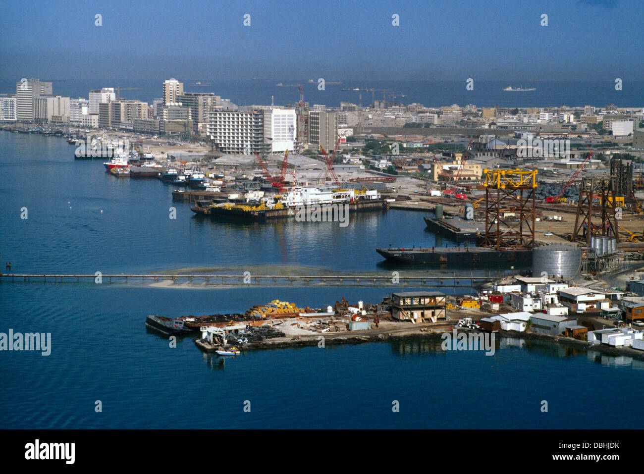 Dubai UAE Docks & City Stock Photo - Alamy