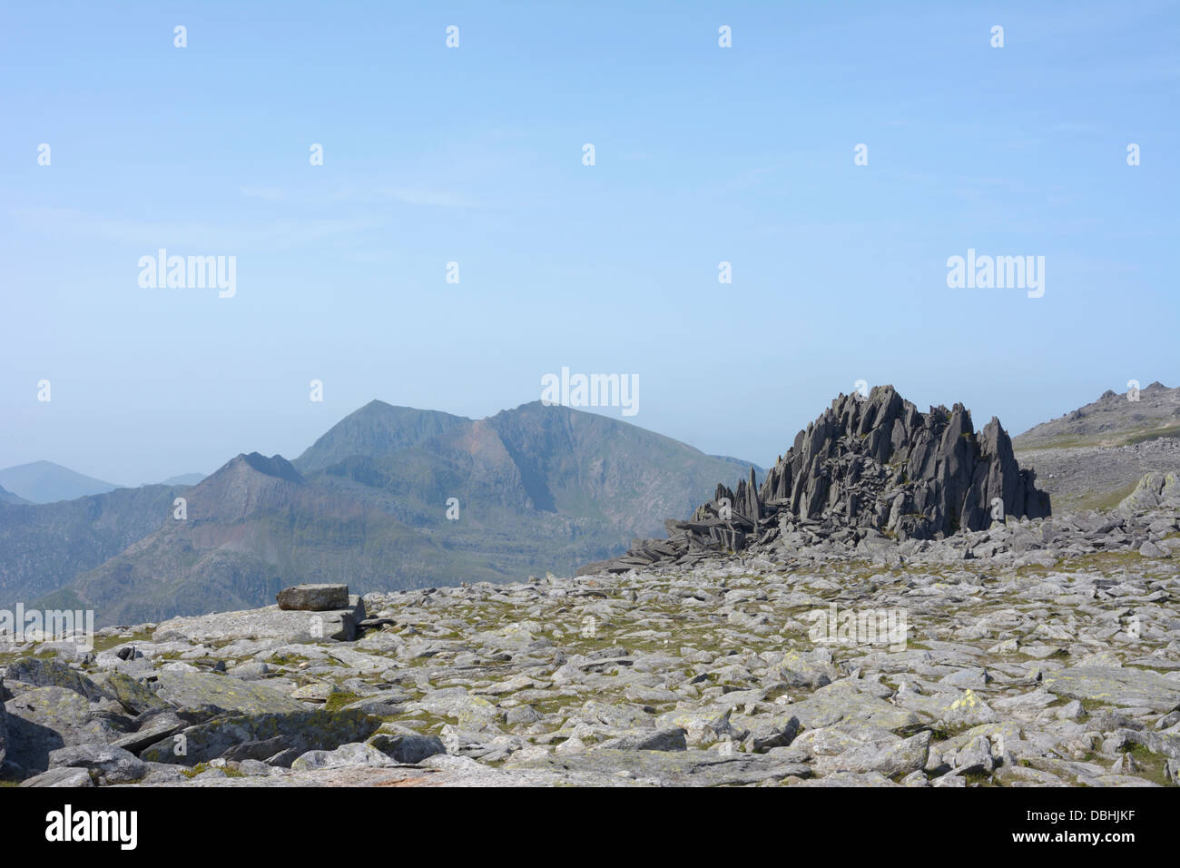 Castell y Gwynt ( Castle of the Wind ) on the Glyder mountain range in ...