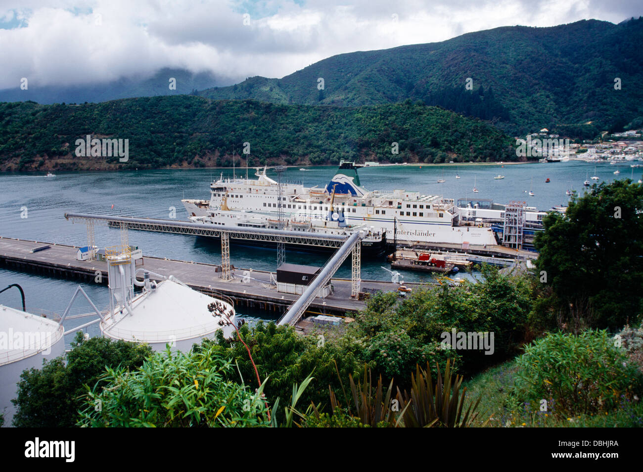 Picton New Zealand Interislander Ferry In Port Stock Photo - Alamy