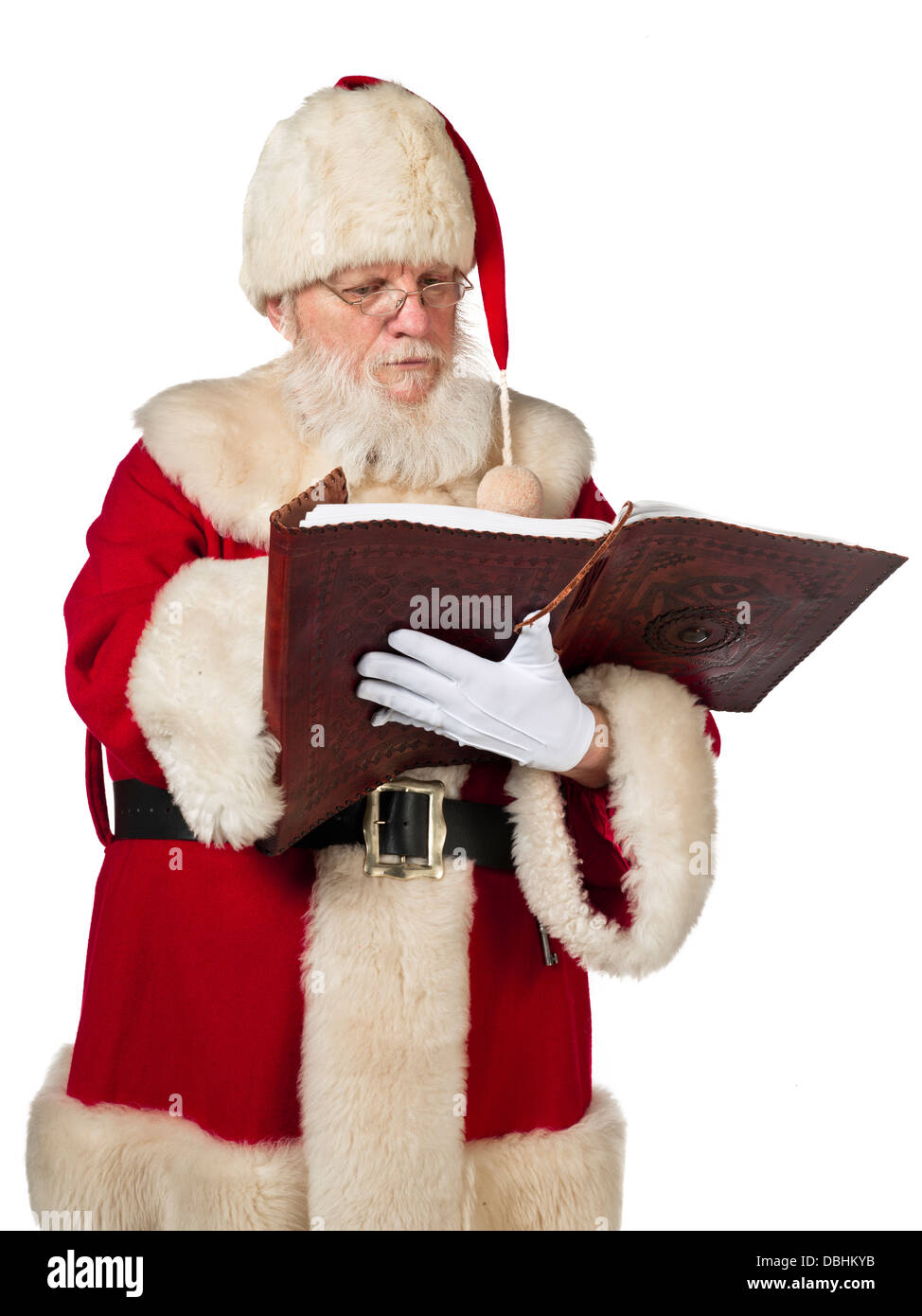 Santa reading a book hi-res stock photography and images - Alamy