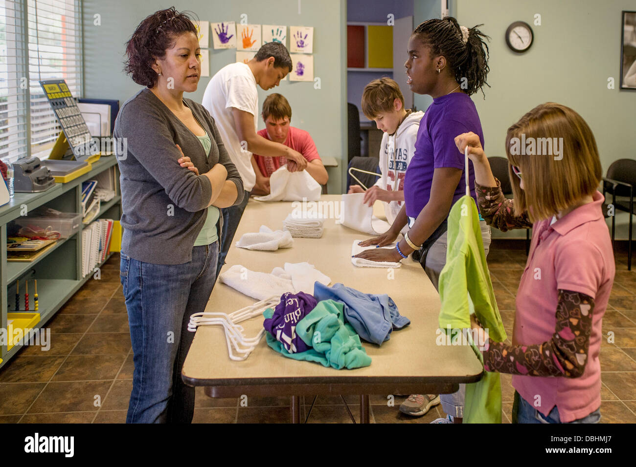 Blind girl and students hi-res stock photography and images - Alamy