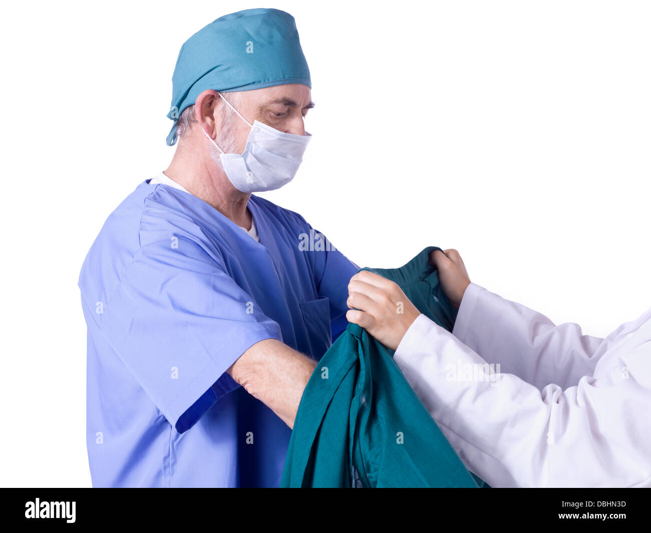 surgeon wearing a scrub suit Stock Photo - Alamy