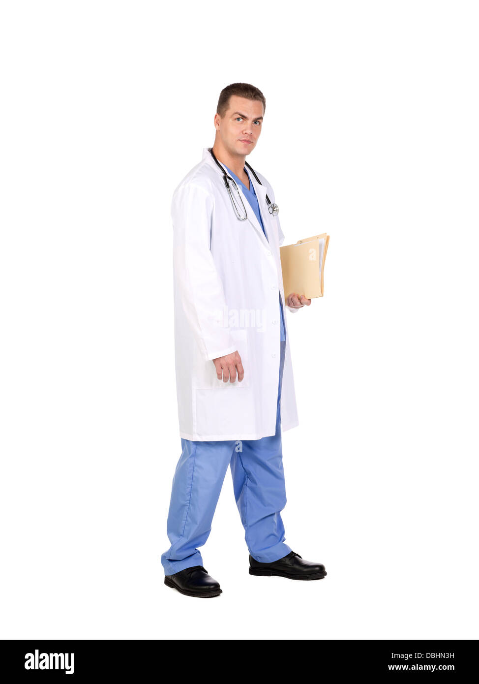 Side view male caucasian handsome Cut Out Stock Images & Pictures - Alamy