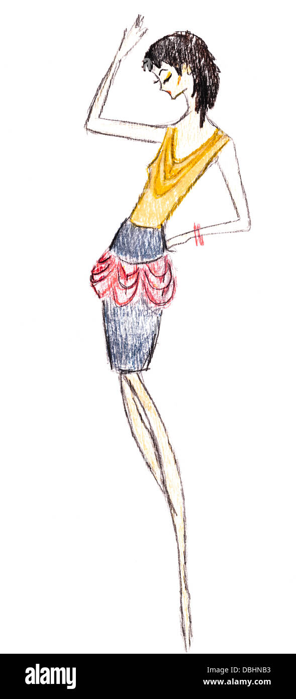 Tight tight model Cut Out Stock Images & Pictures - Alamy