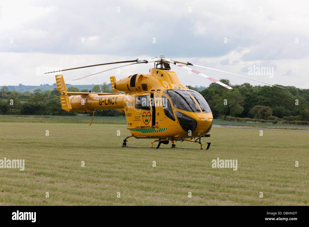 McDonnell Douglas MD900 Explorer G-LNCT parked at Wickenby Airfield ...