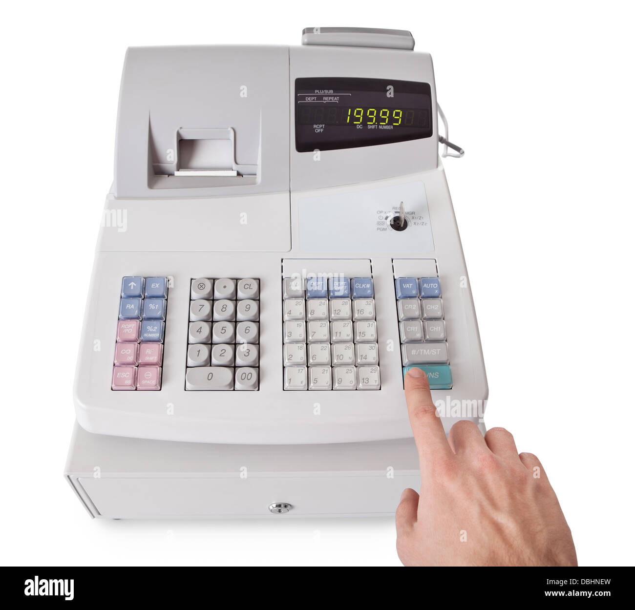 Electronic cash register Cut Out Stock Images & Pictures - Alamy