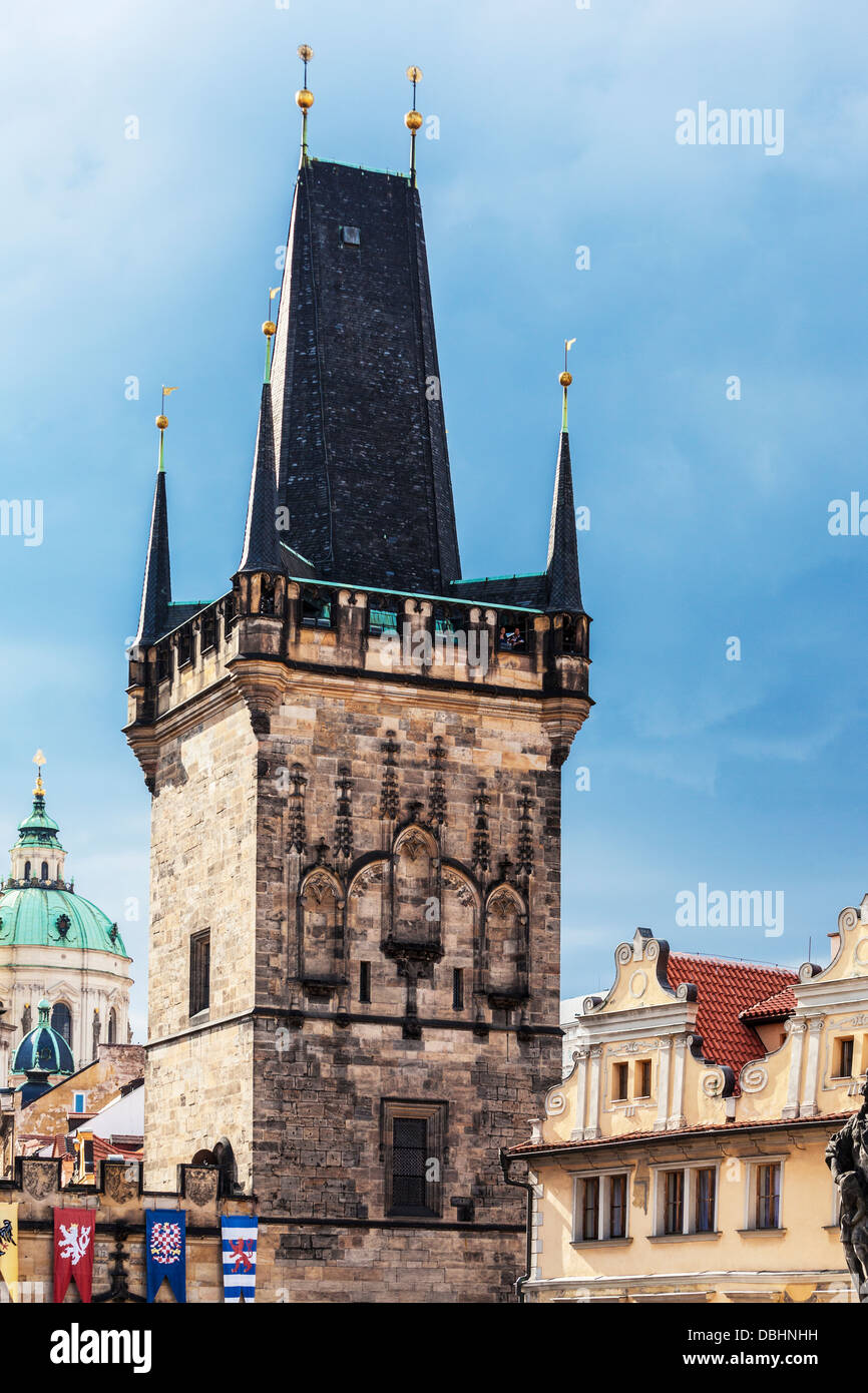 The Lesser Town Bridge Tower at the gateway to Mala Strana (Lesser ...