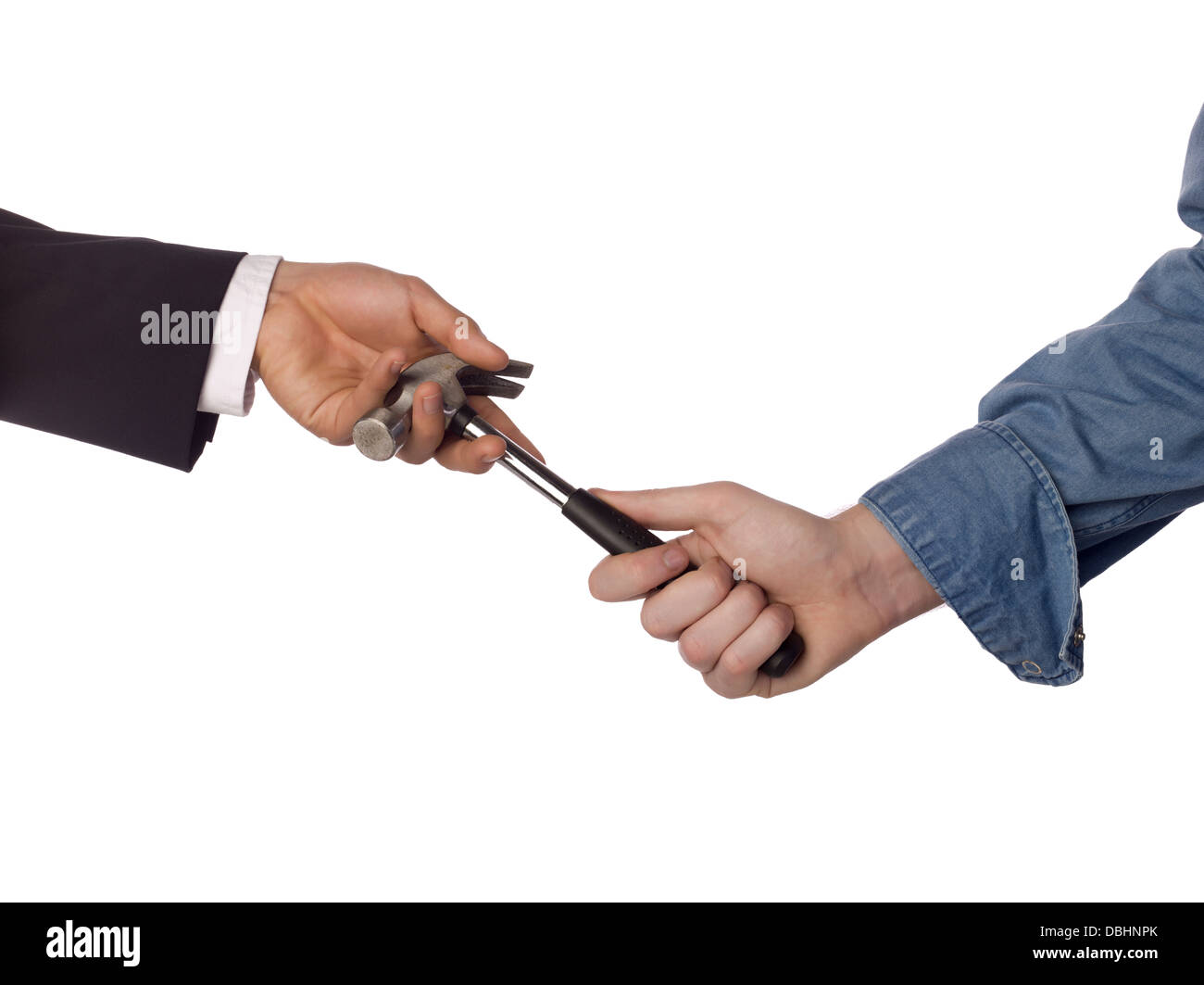 giving the hammer Stock Photo - Alamy