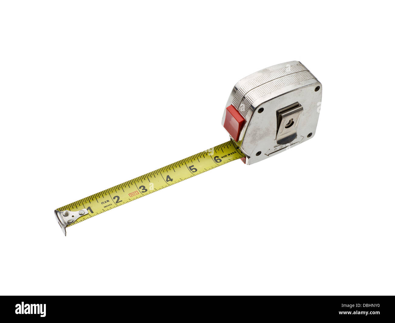 Construction measuring tape Cut Out Stock Images & Pictures - Alamy