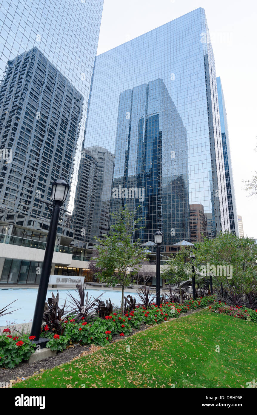 Calgary, Canada - October 7th, 2012: Skyscraper in the Downtown area of ...
