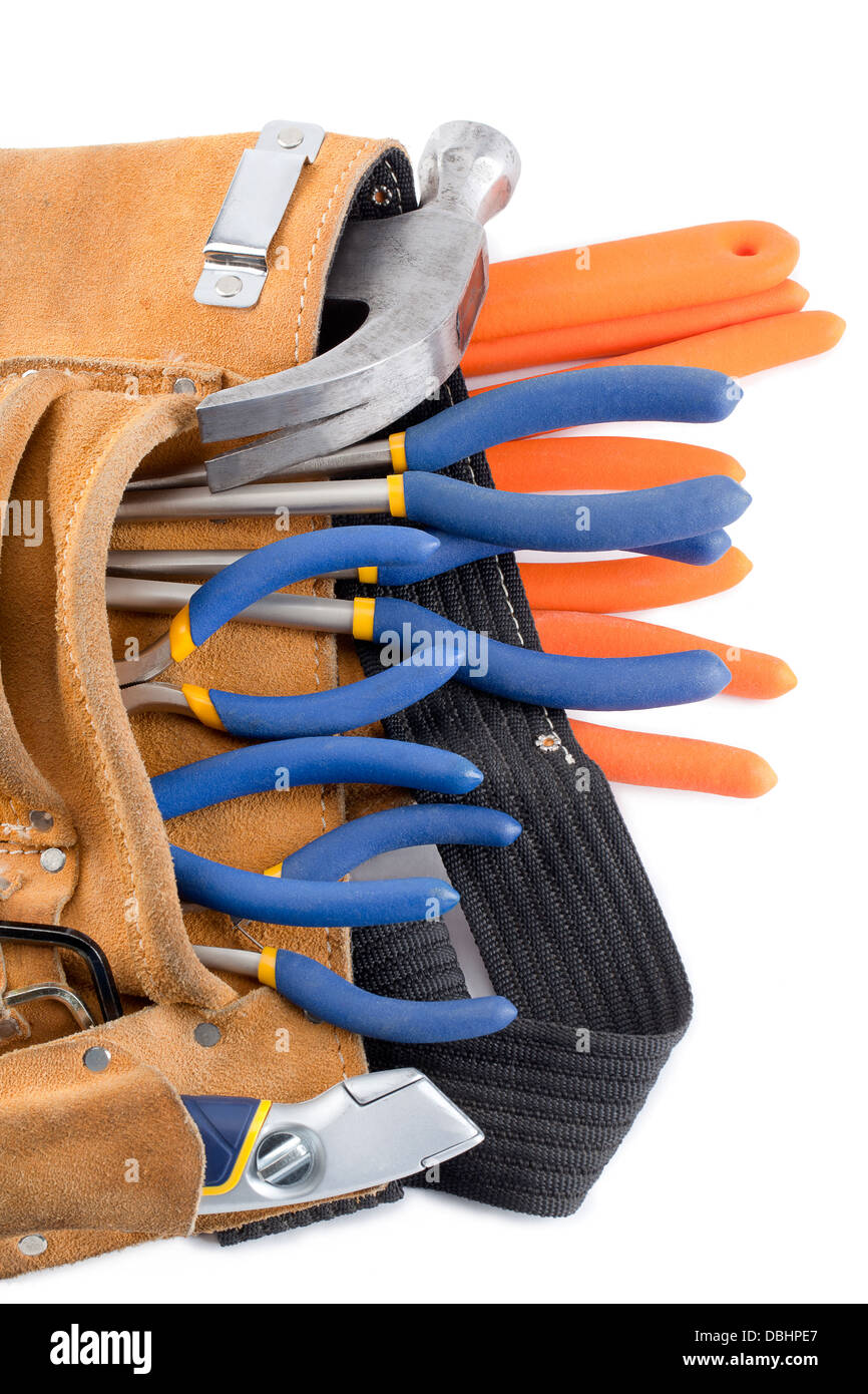 close up shot of tool belt Stock Photo - Alamy