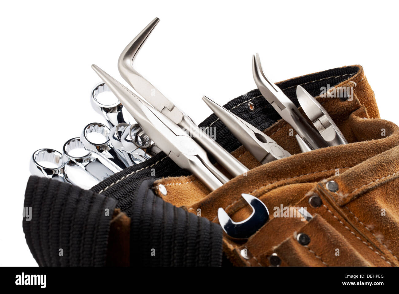 workers belt with tools Stock Photo - Alamy