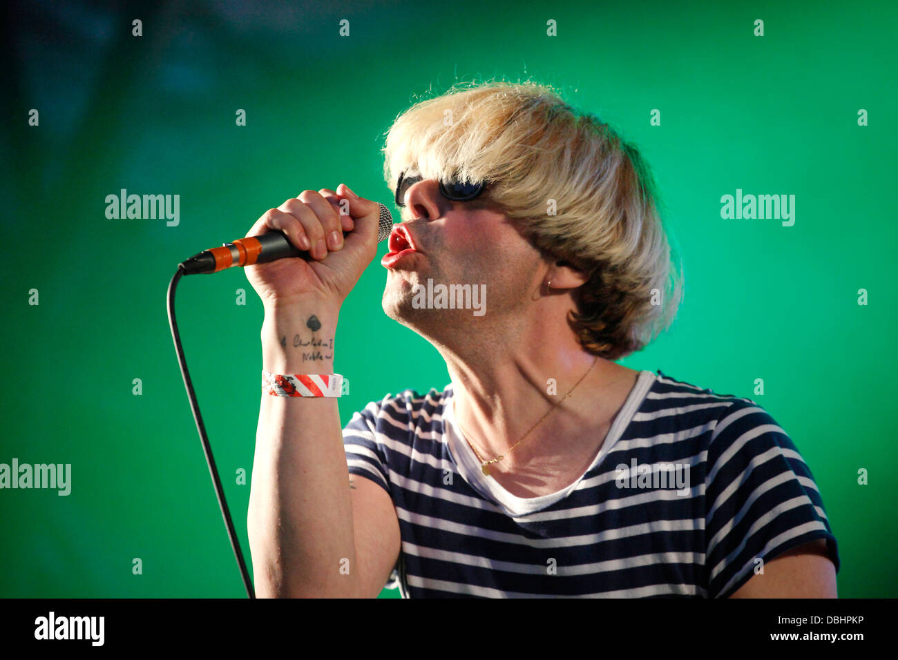 Tim Burgess of The Charlatans performing live at Kendal Calling ...