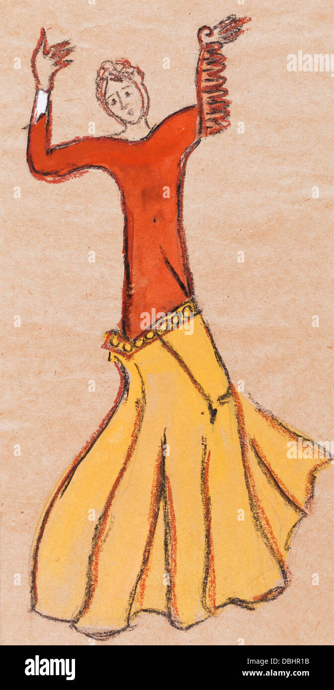 historical costume - French women dress 9th century Stock Photo - Alamy