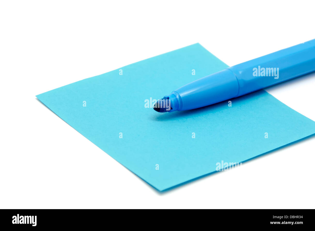 Pens on colored paper Stock Photo - Alamy
