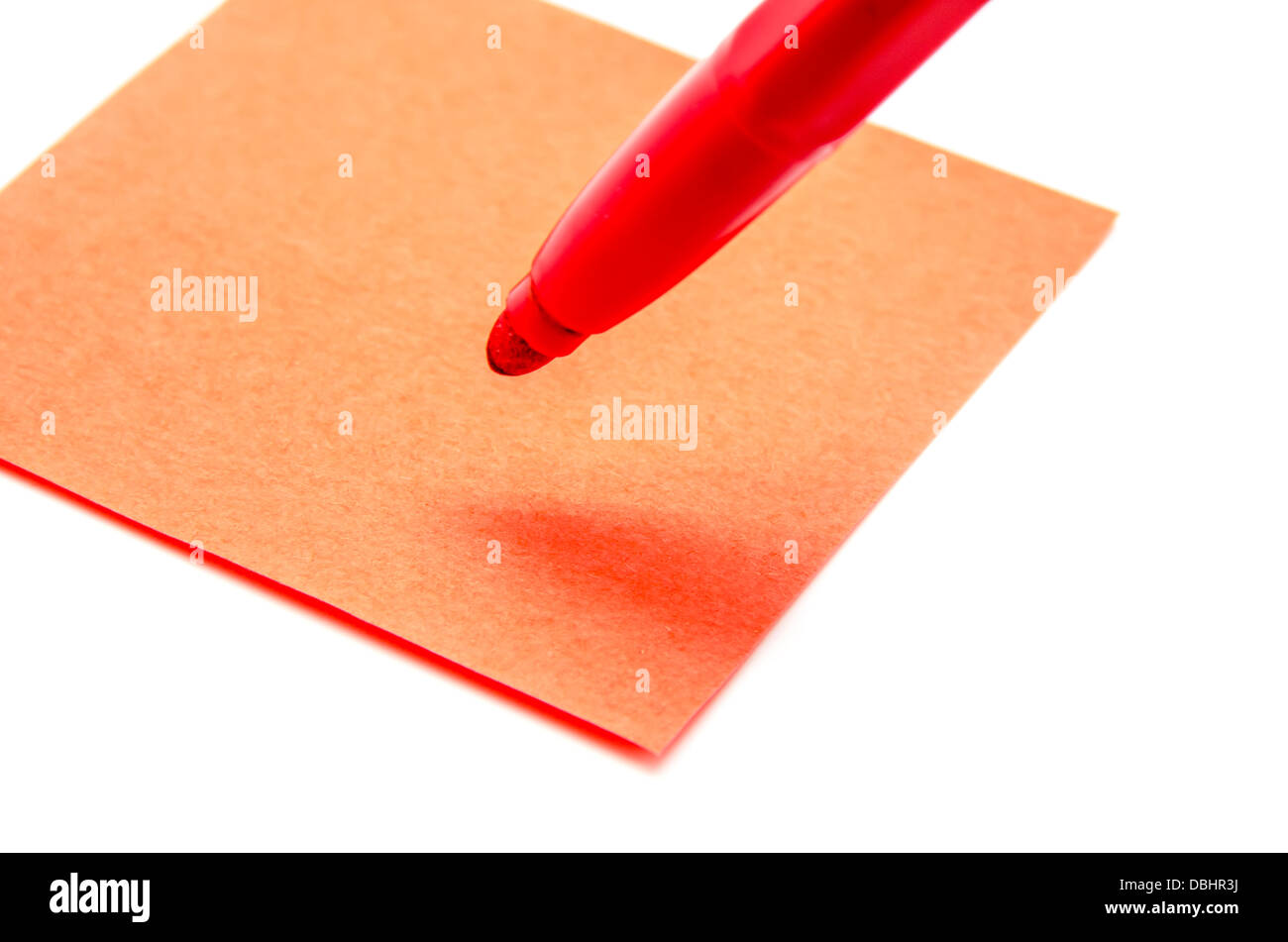 Pens on colored paper Stock Photo - Alamy