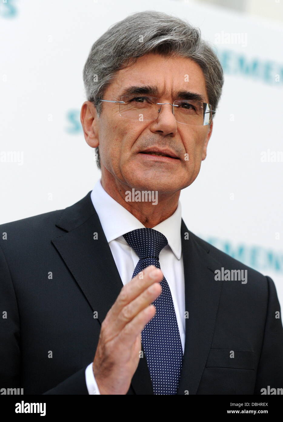 The new chairman of the Siemens AG, Joe Kaeser, gives a press ...