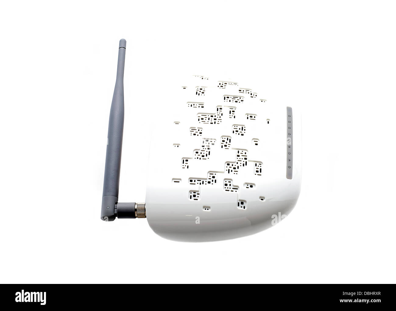 White router for wi-fi on a light background Stock Photo - Alamy