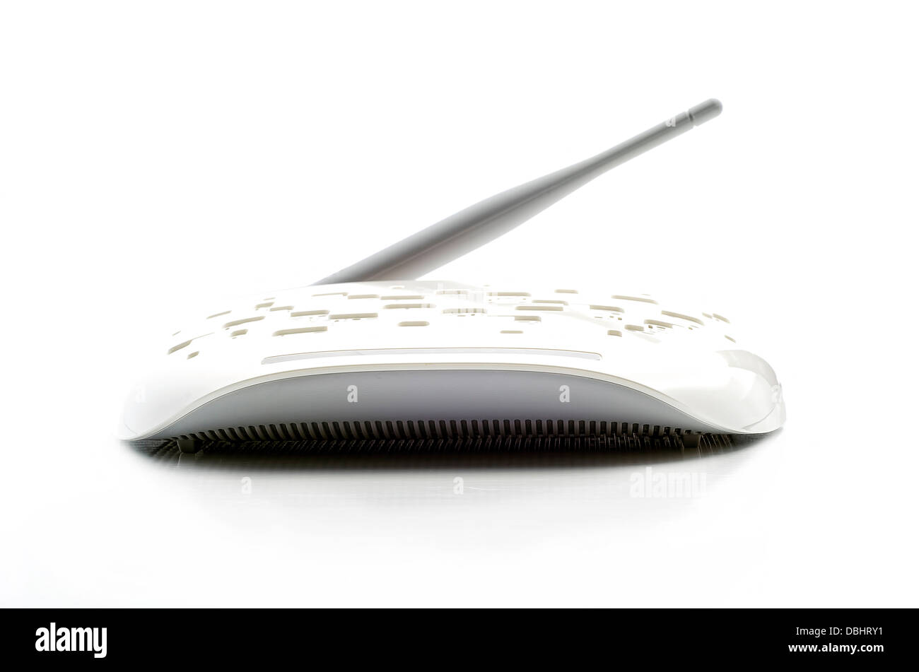 White router for wi-fi on a light background Stock Photo - Alamy