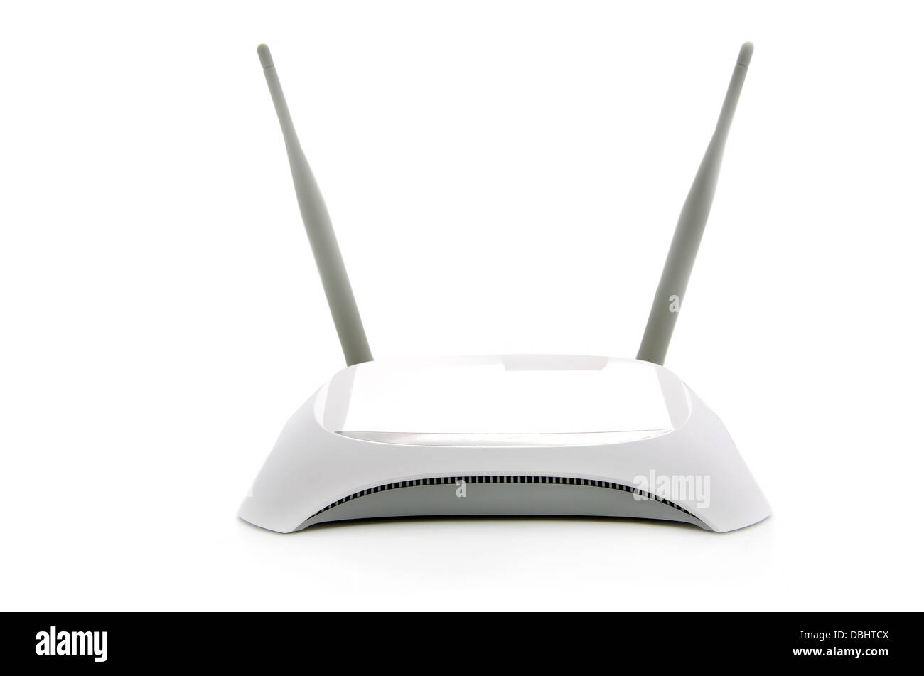 White router for wi-fi on a light background Stock Photo - Alamy