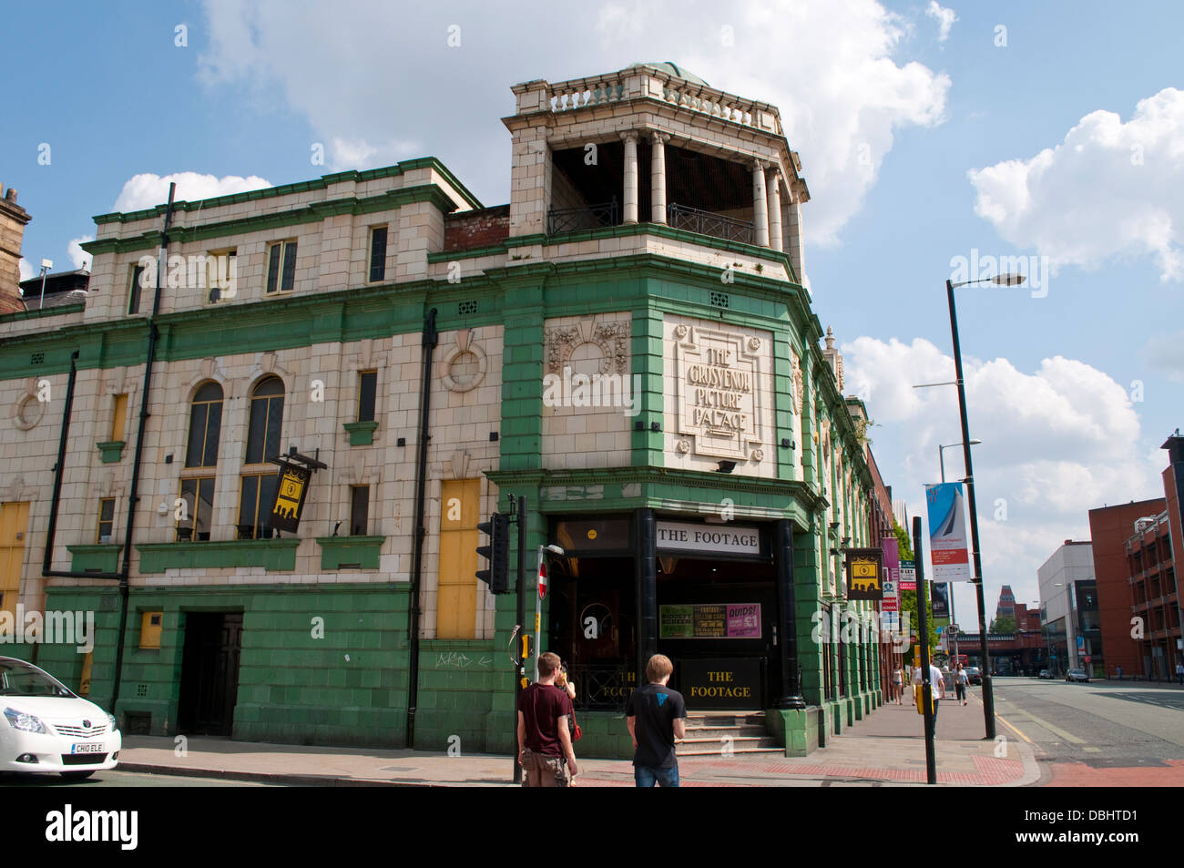 Disused cinema house 'The Grosvenor Palace', Manchester, UK Stock Photo ...