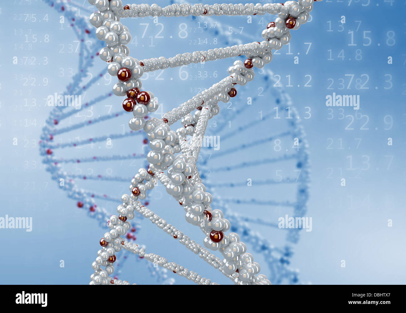DNA strand illustration Stock Photo - Alamy