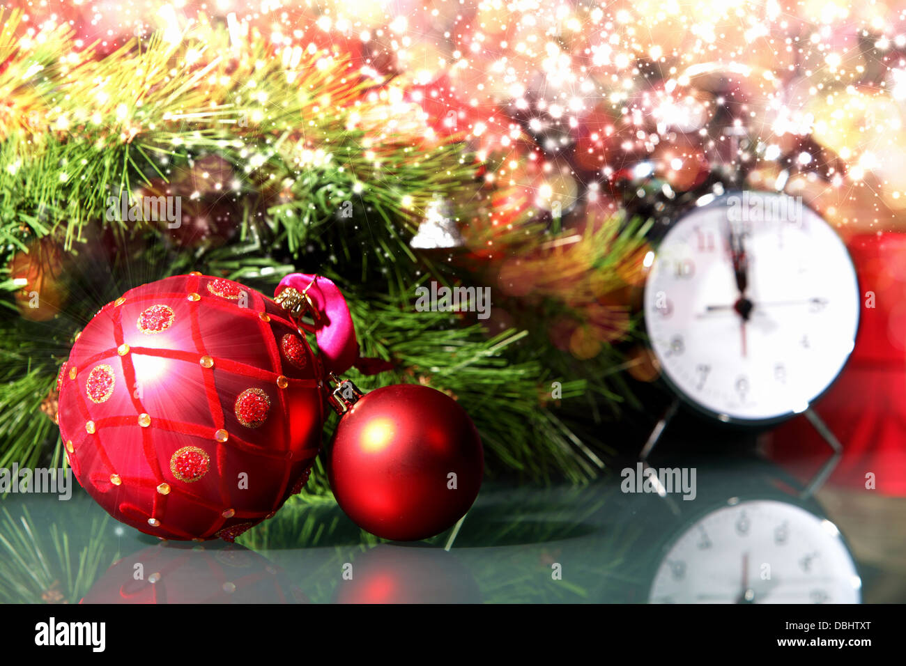 New Year's collage Stock Photo - Alamy