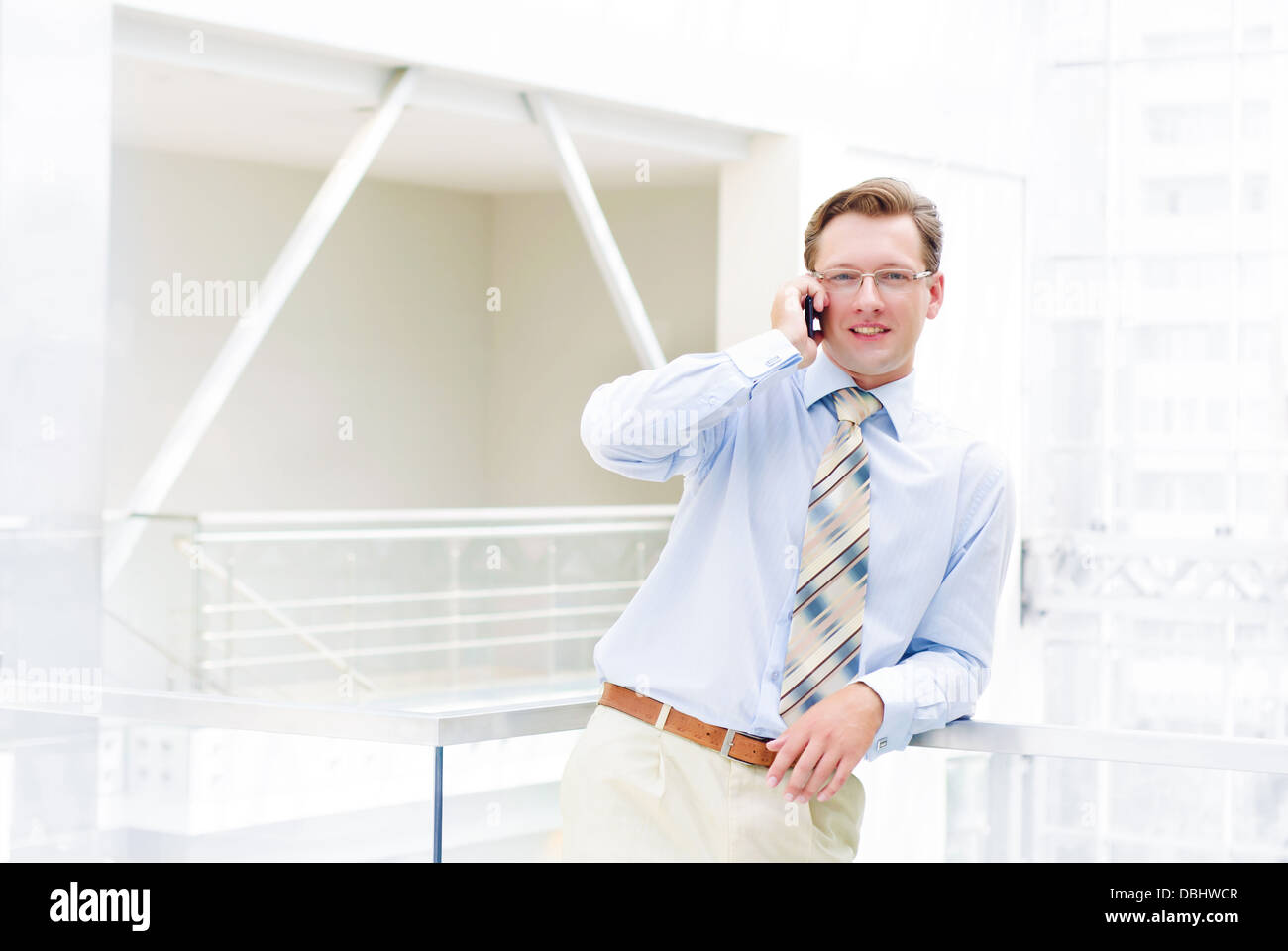 Smiling business man Stock Photo - Alamy