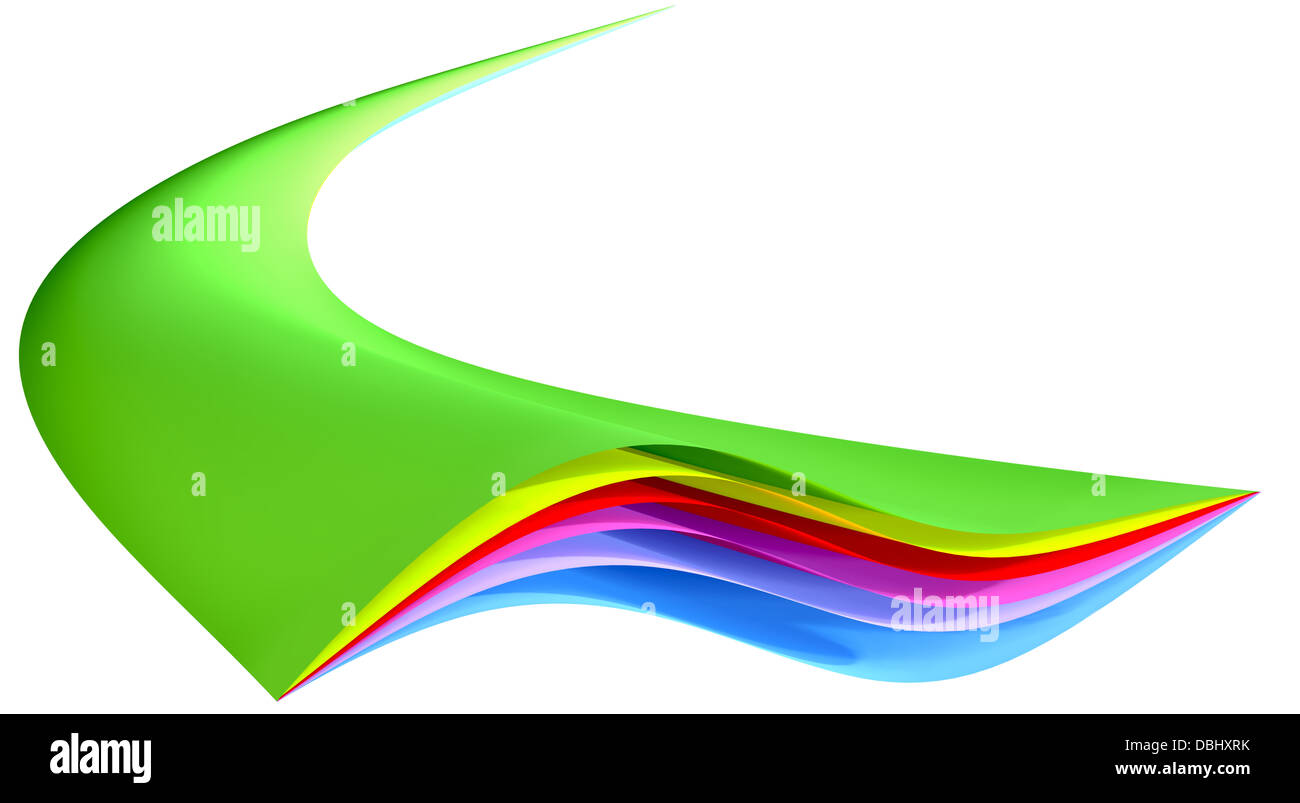 colored layered abstract geometric figure Stock Photo - Alamy