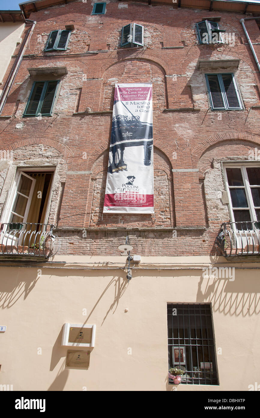 Puccini Museum, House and Birthplace, Lorenzo; Square; Lucca; Tuscany ...