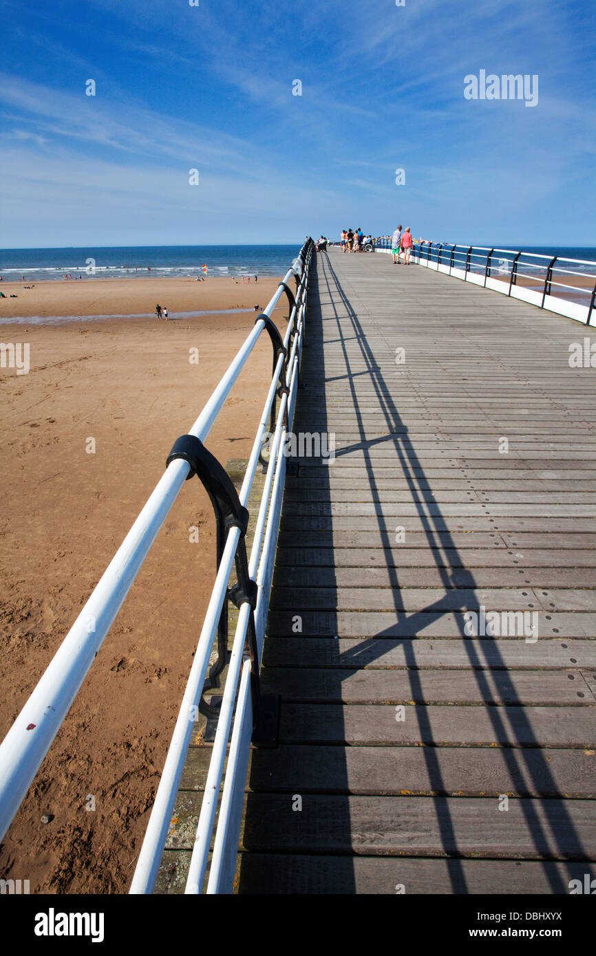 The Pier at Saltburn by the Sea Redcar and Cleveland England Stock ...