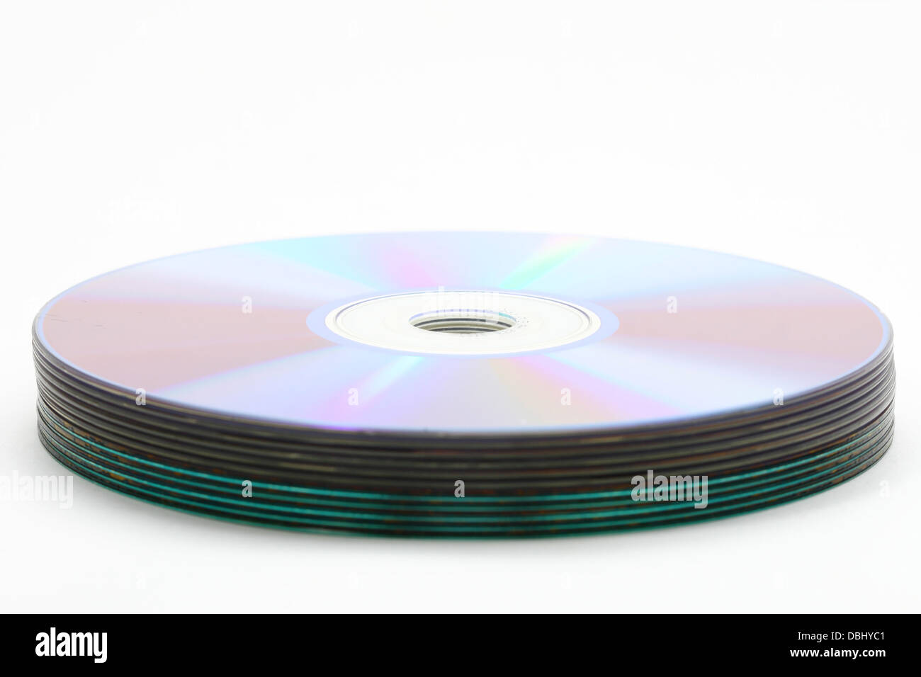 cd isolated on white background macro close up Stock Photo - Alamy