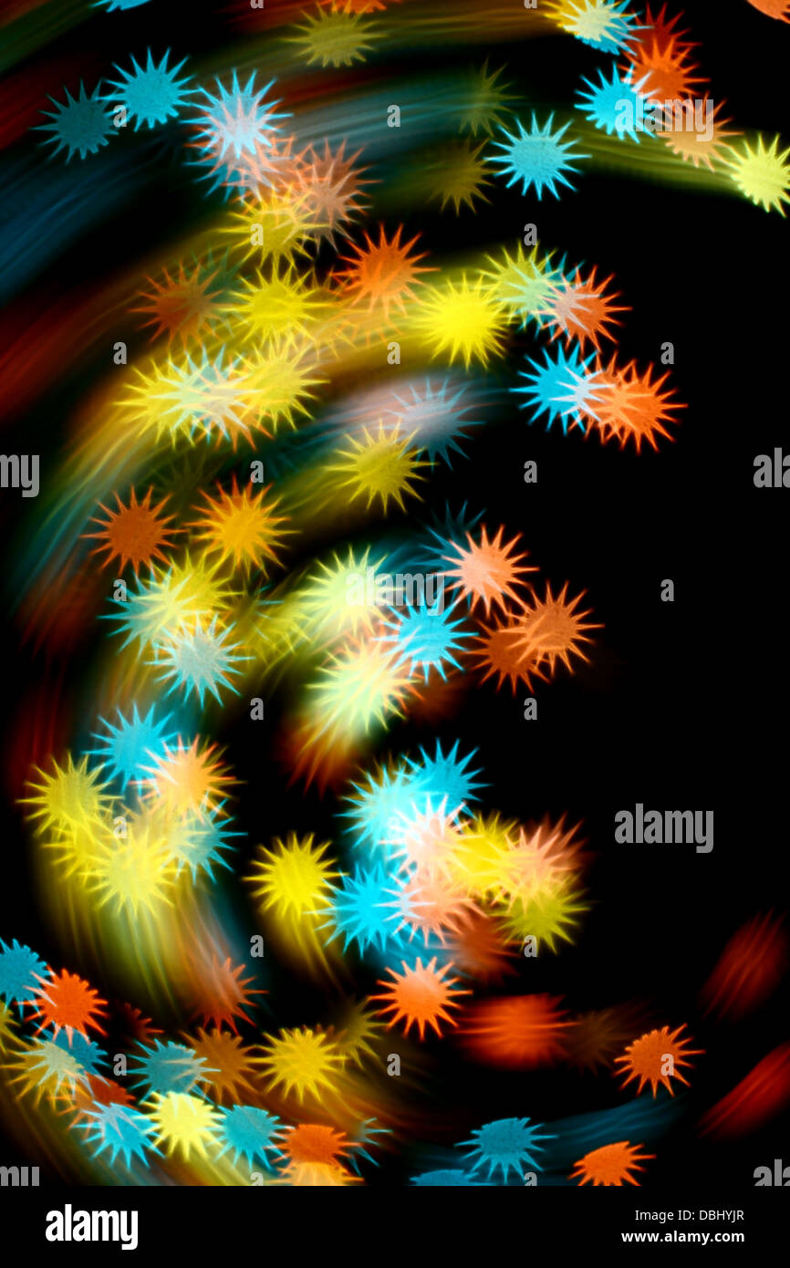 abstract disco colored stars motion background Stock Photo - Alamy