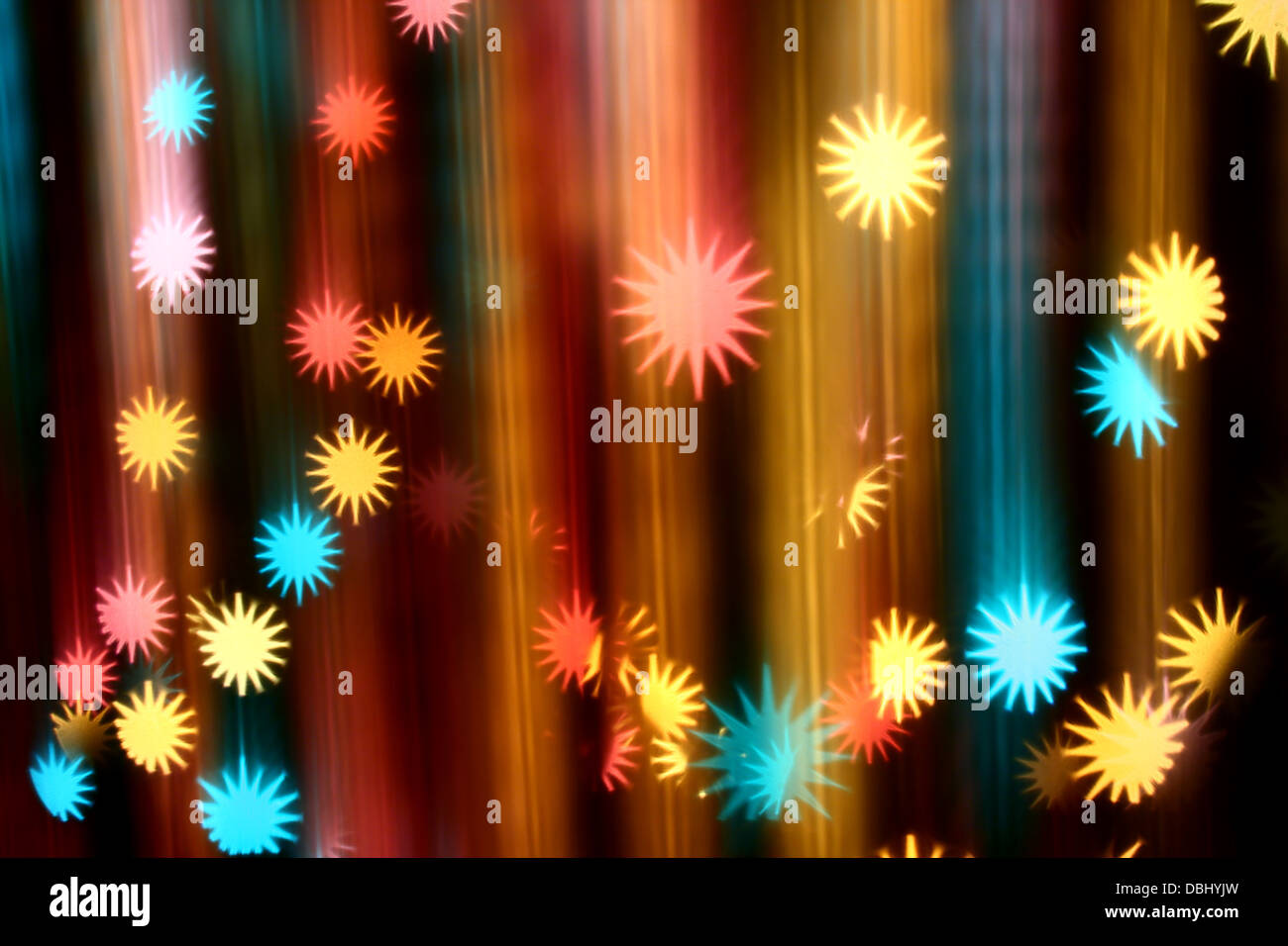 abstract disco colored stars motion background Stock Photo - Alamy