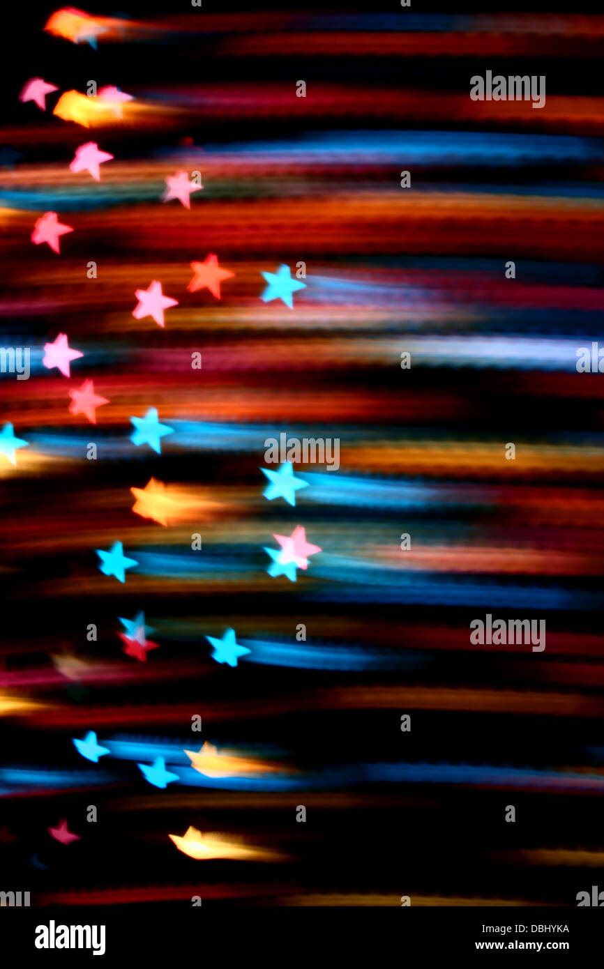 abstract disco colored stars motion background Stock Photo - Alamy
