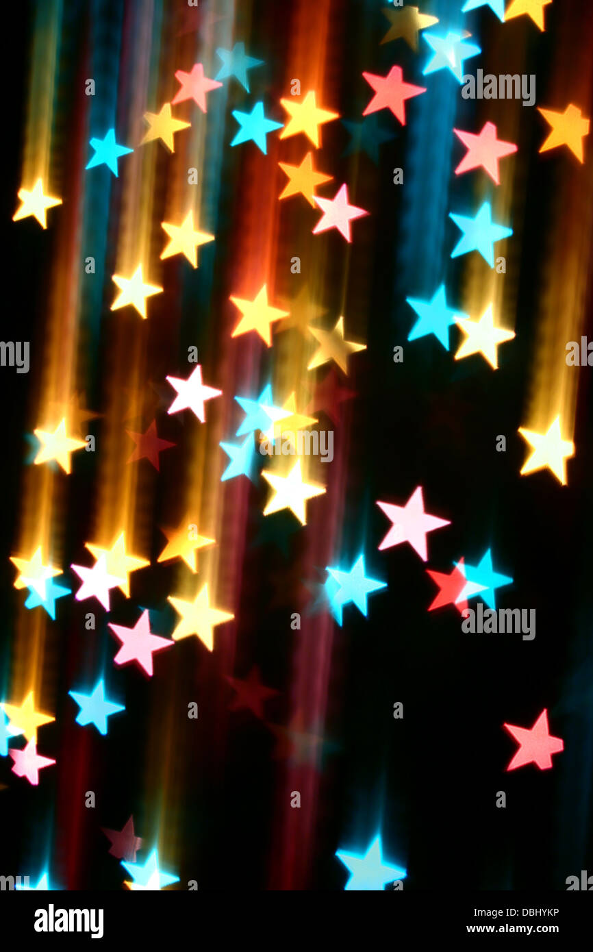 abstract disco colored stars motion background Stock Photo - Alamy