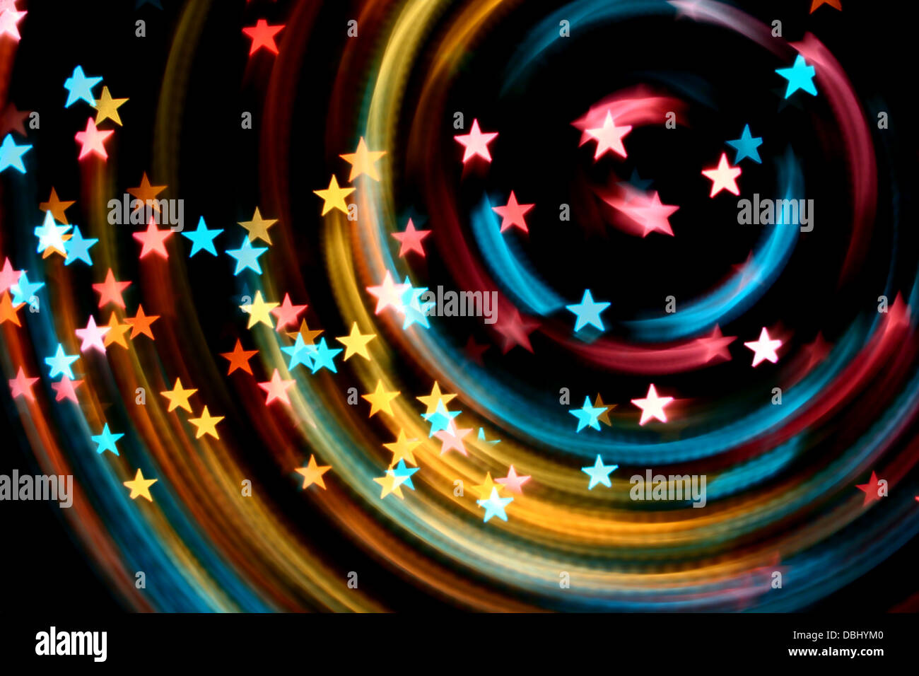abstract disco colored stars motion background Stock Photo - Alamy