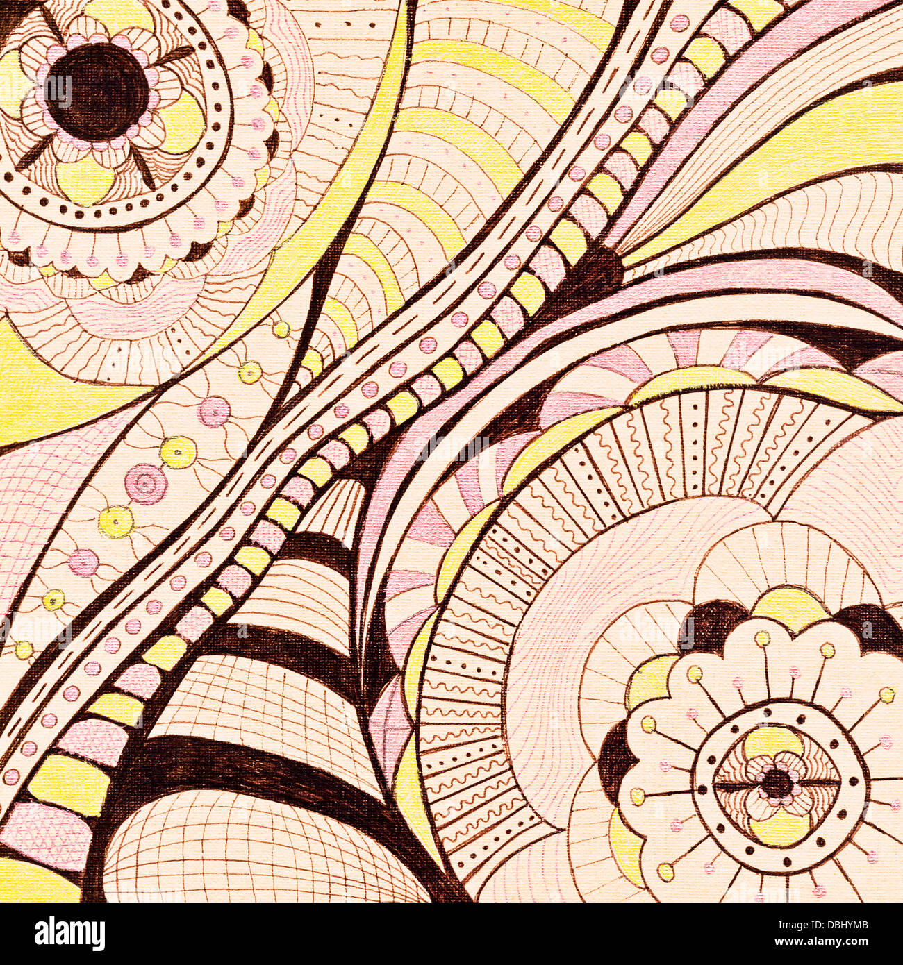 abstract pencil drawing on colored paper Stock Photo - Alamy