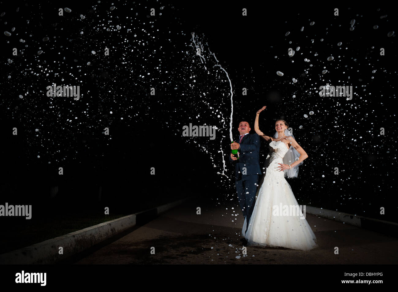Groom and bride Stock Photo - Alamy