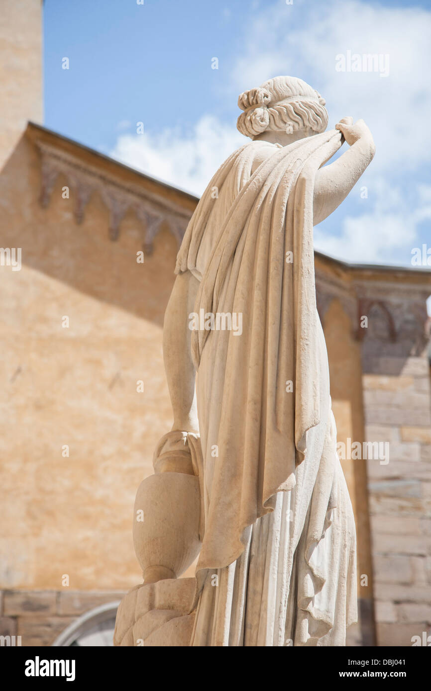 Statue outside Salvatore; Church, Lucca; Tuscany; Italy Stock Photo - Alamy