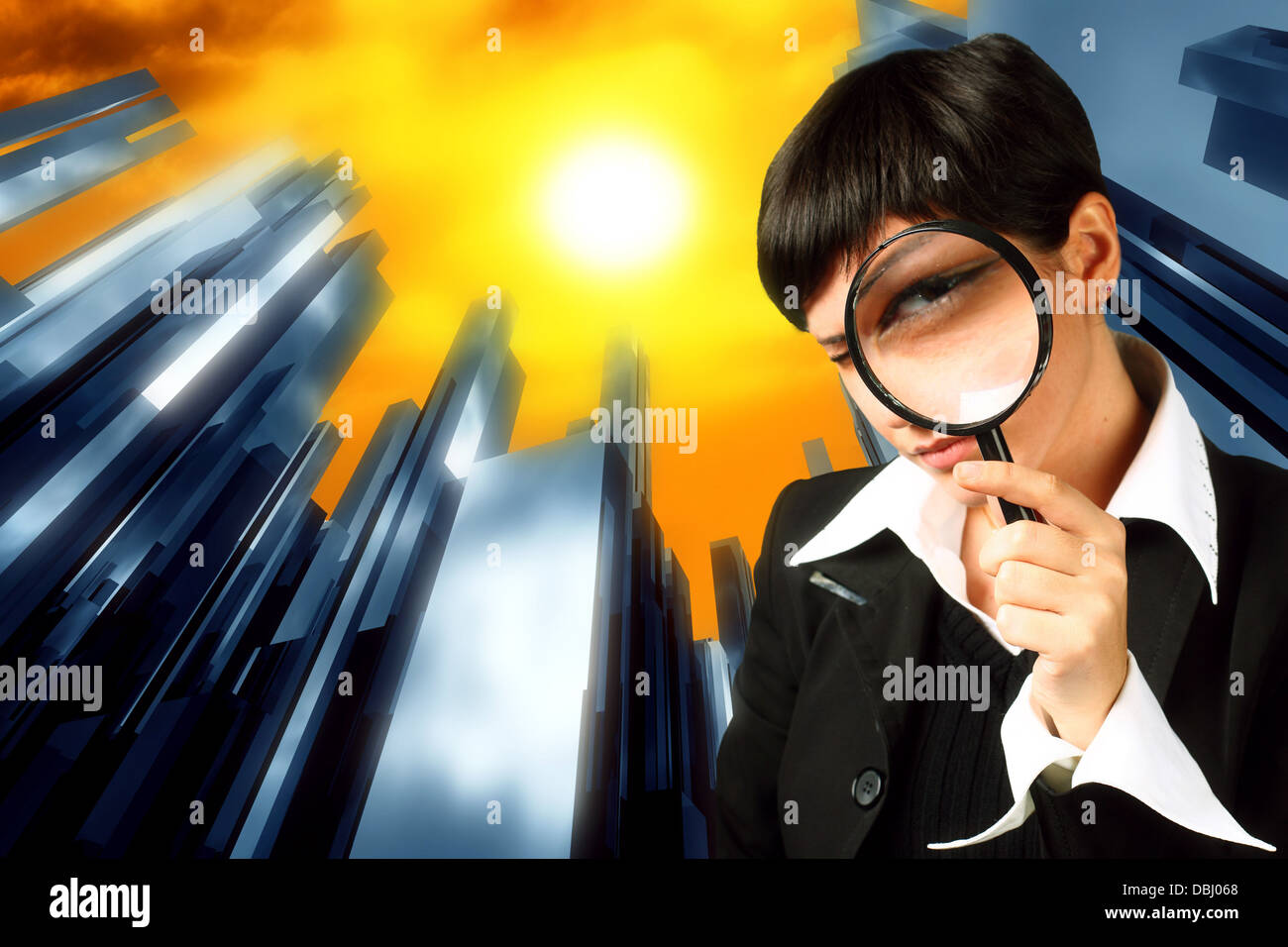 Tall perspective girl hi-res stock photography and images - Alamy