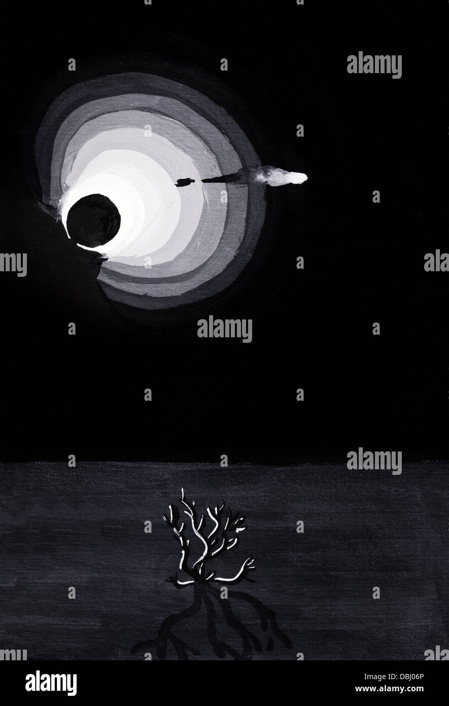 Stylized full moon hi-res stock photography and images - Alamy