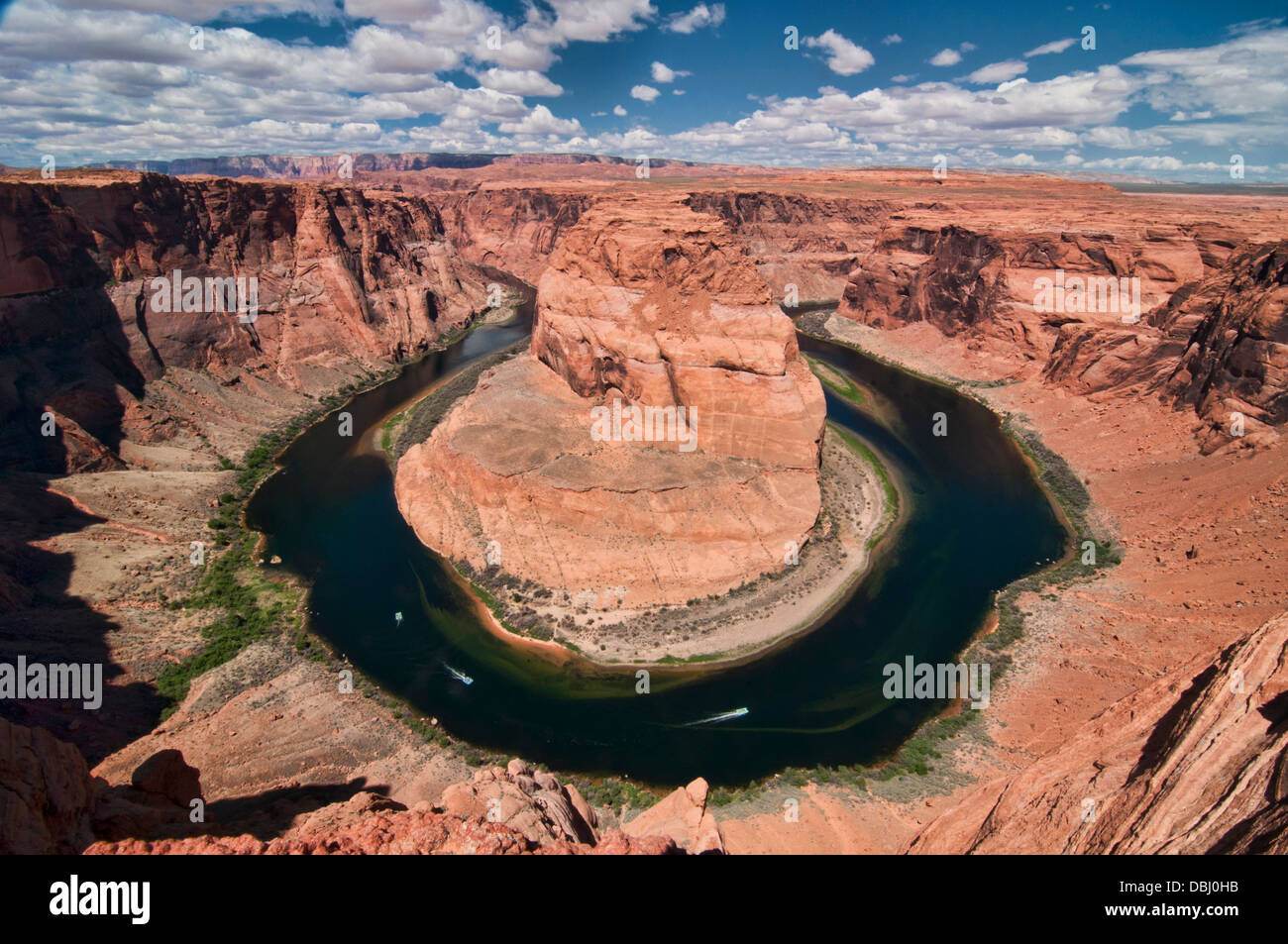 Horseshoe Bend, famous meander of the Colorado River, near Page ...