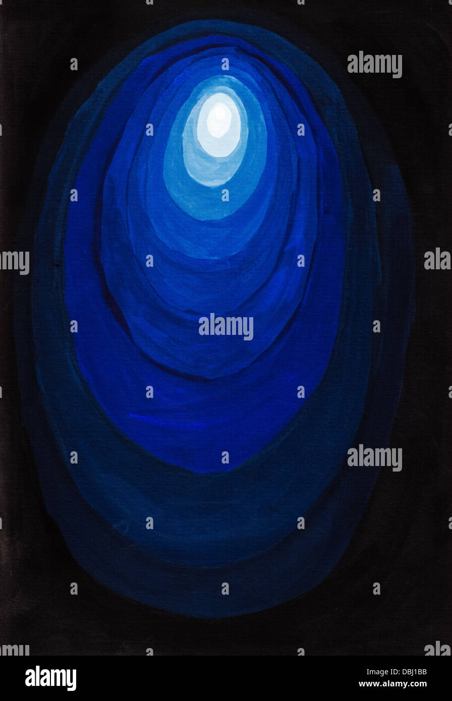 Blue black concentric circle gradient hi-res stock photography and ...