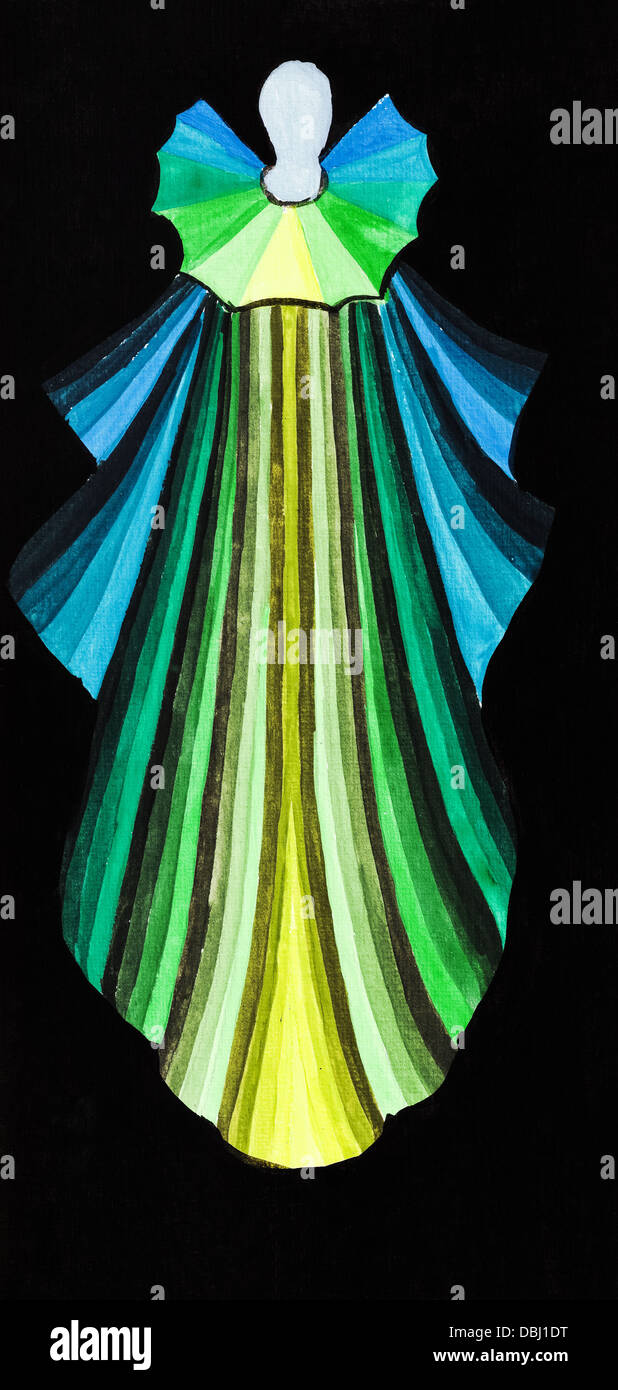 stylized fancy dress on black background Stock Photo - Alamy